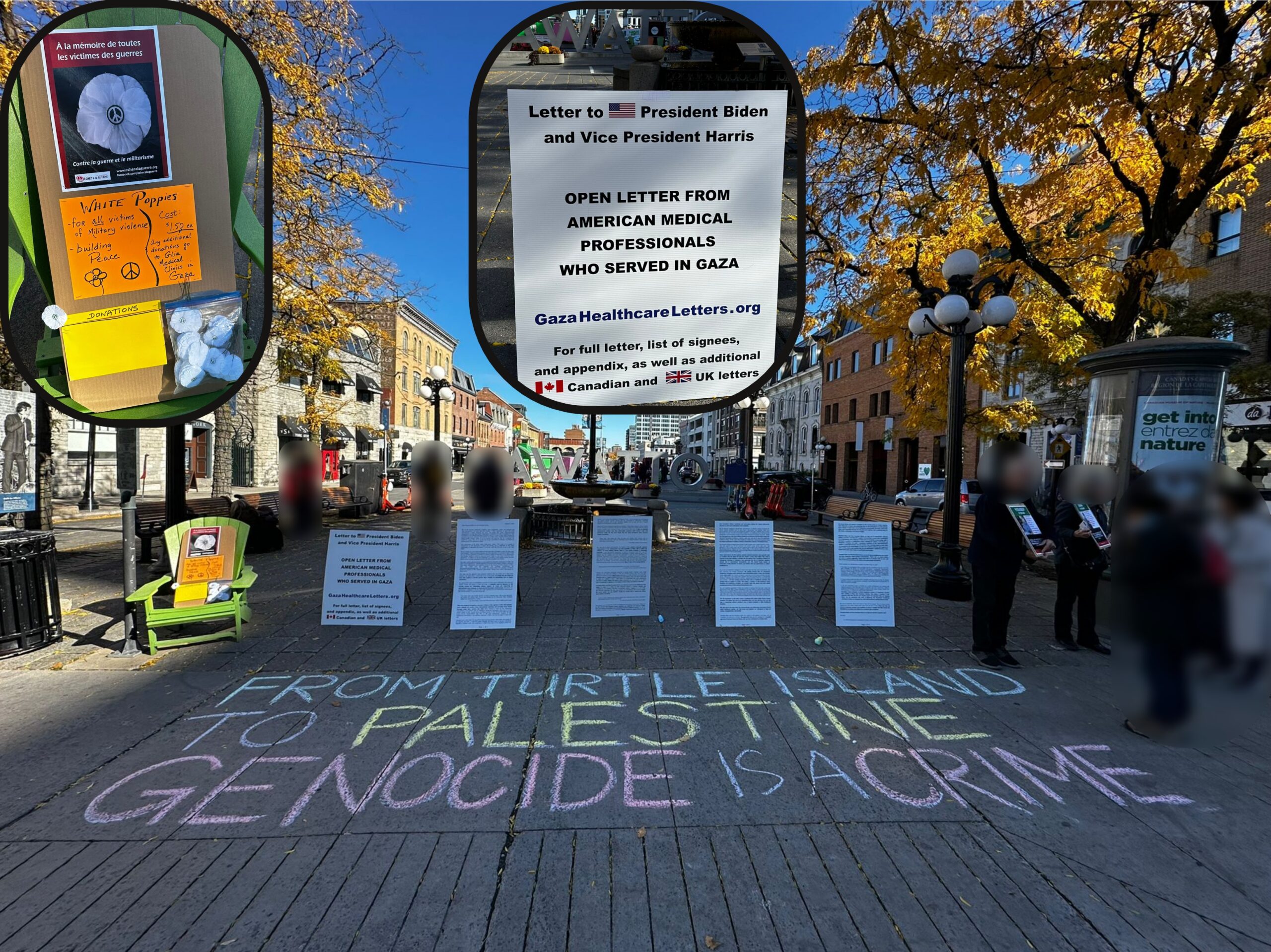 Actions for Gaza at the US embassy in Ottawa - EquitableEducation.ca