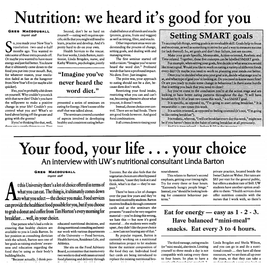 Nutrition: We Heard It's Good For You - EquitableEducation.ca